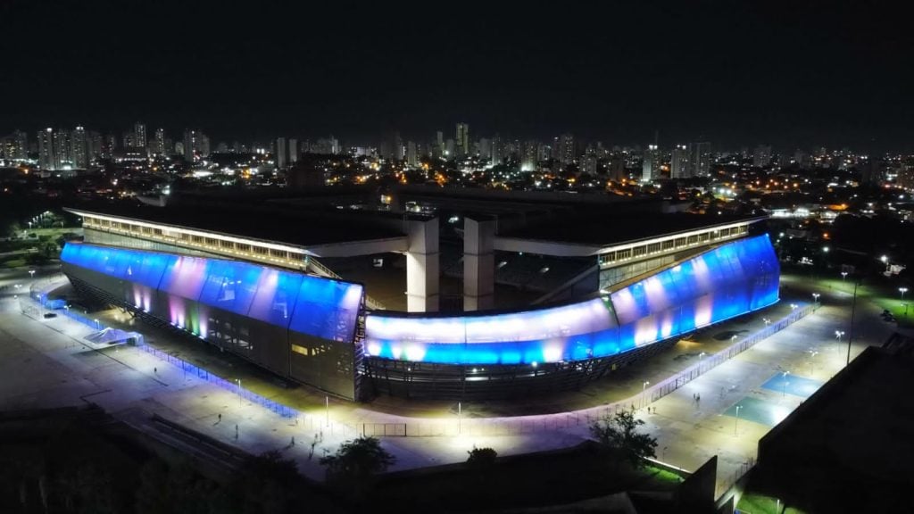 Arena Pantanal ganha iluminação especial para conscientização da ...